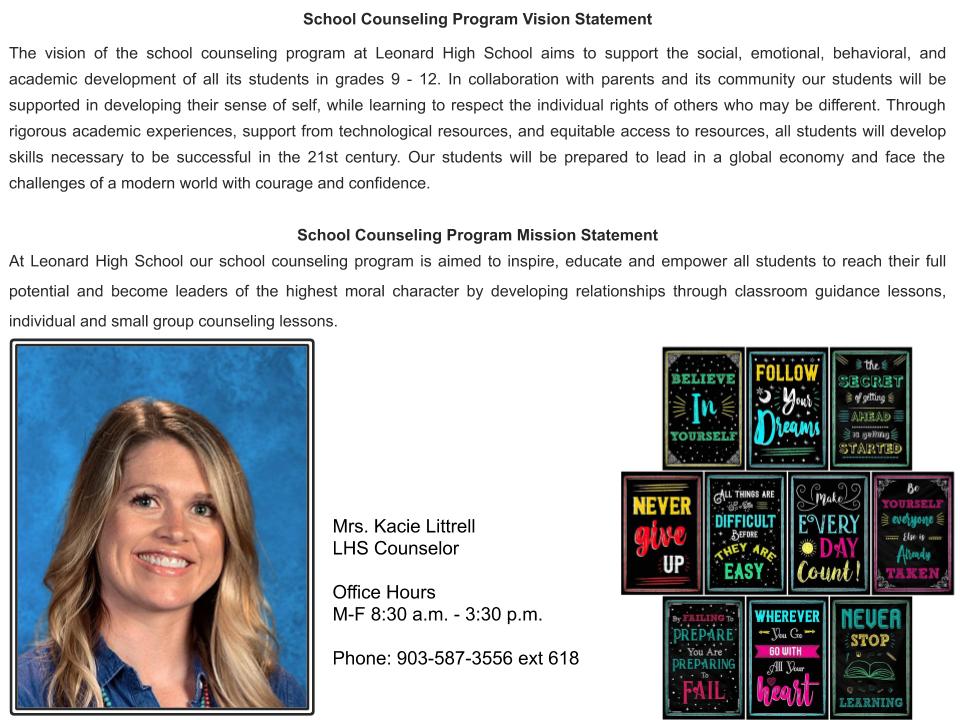 High School Homepage | Leonard ISD